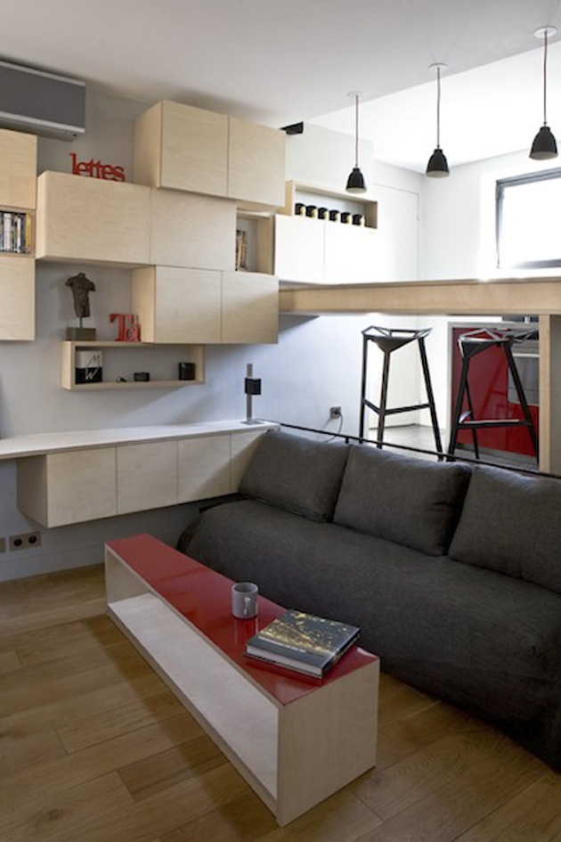 130 Sq Ft Paris Apartment — Shoebox Dwelling | Finding comfort, style ...